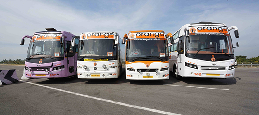 Photo Gallery, Bus Photos, Fleet Photos | Orange Travels